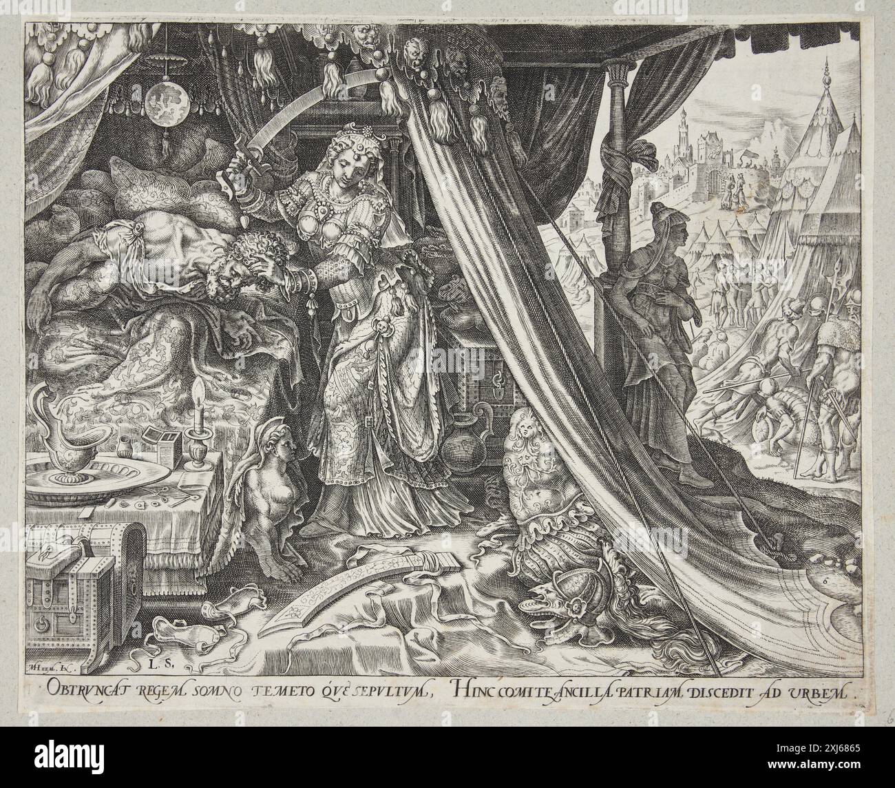 Judith slaying Holofernes Galle, Philips 1537 - 1612, Heemskerck ...