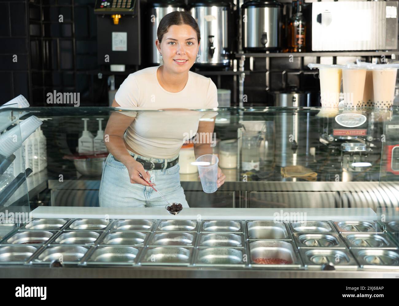 Jelly bubble tea balls hi-res stock photography and images - Alamy