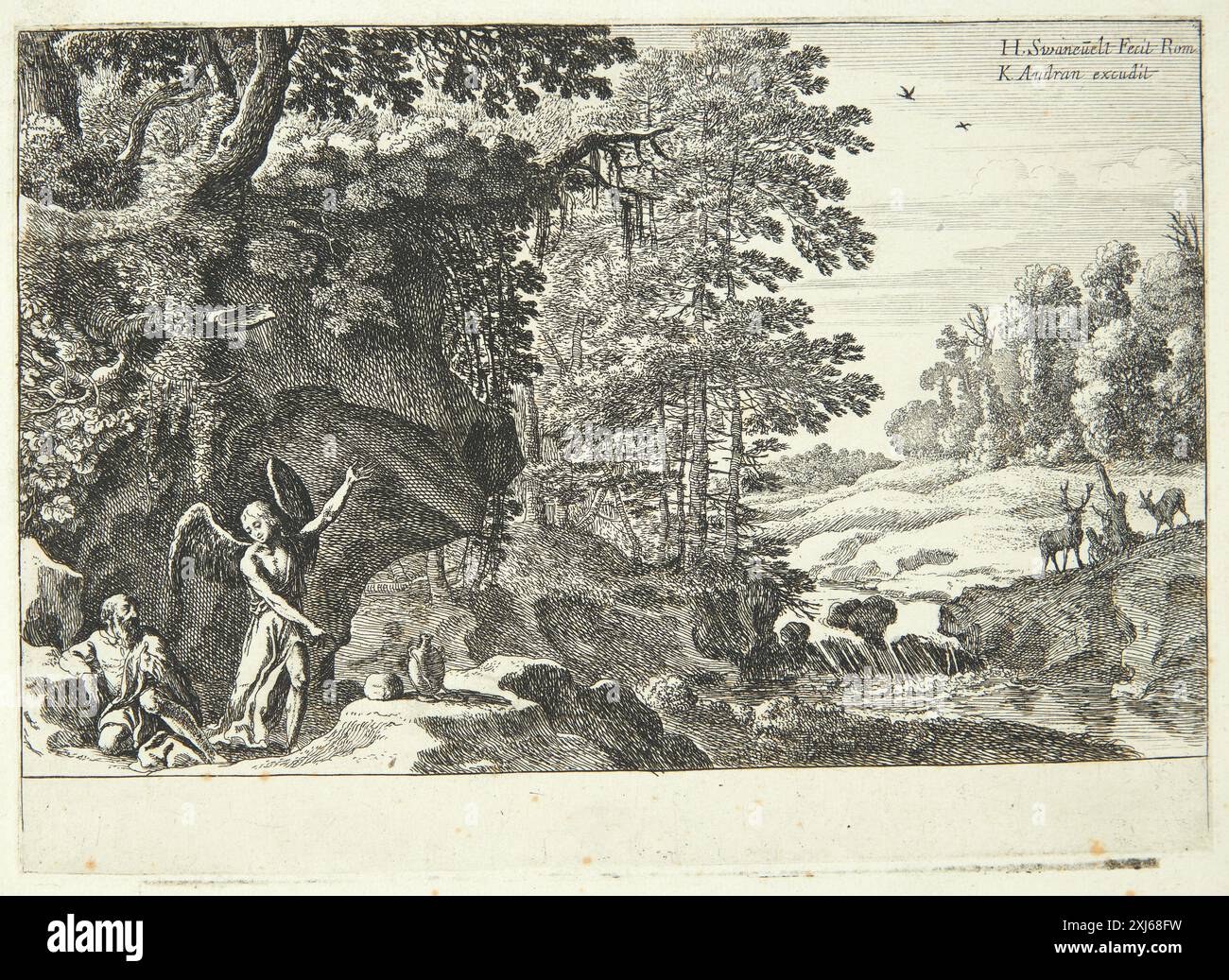 Etching by Herman van Swanevelt (1601-1655) and Charles Audran (1594 ...