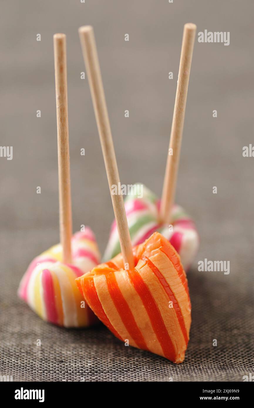 Boiled candy lollipops Stock Photo - Alamy