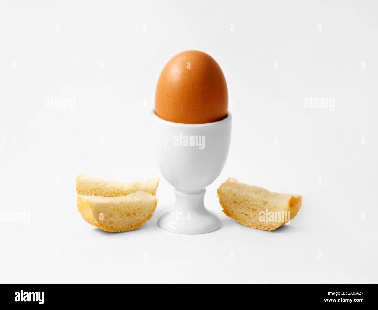 Boiled egg bread white background hi-res stock photography and images ...