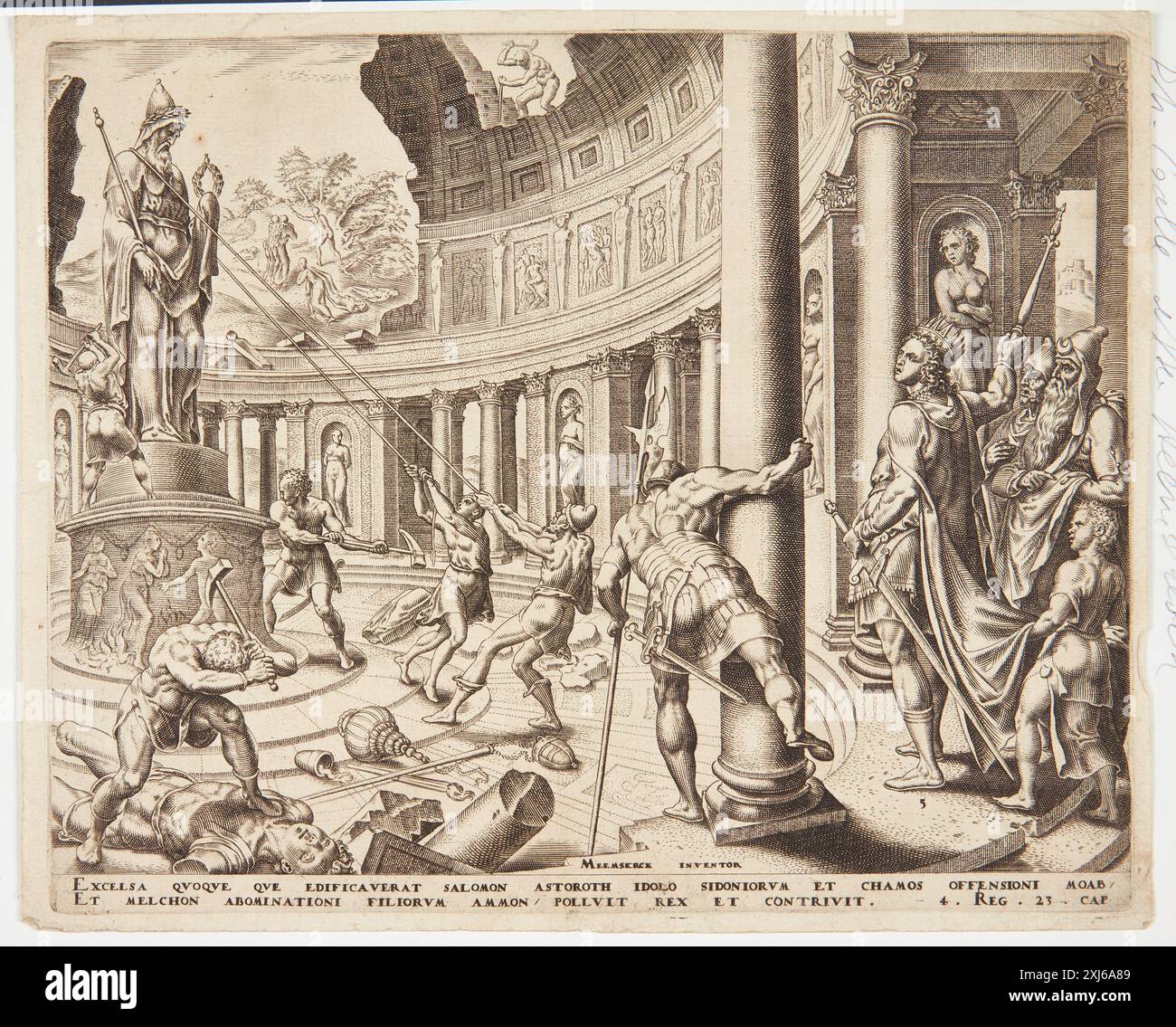 The destruction of the temple of Ashtoreth, Chemosh and Milcom Galle ...
