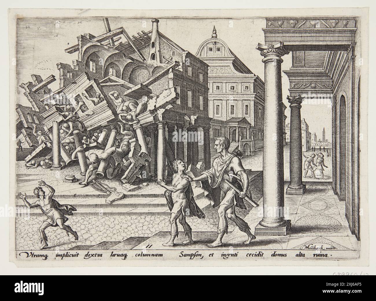 Samson let out of the prison and destroying the temple of the ...