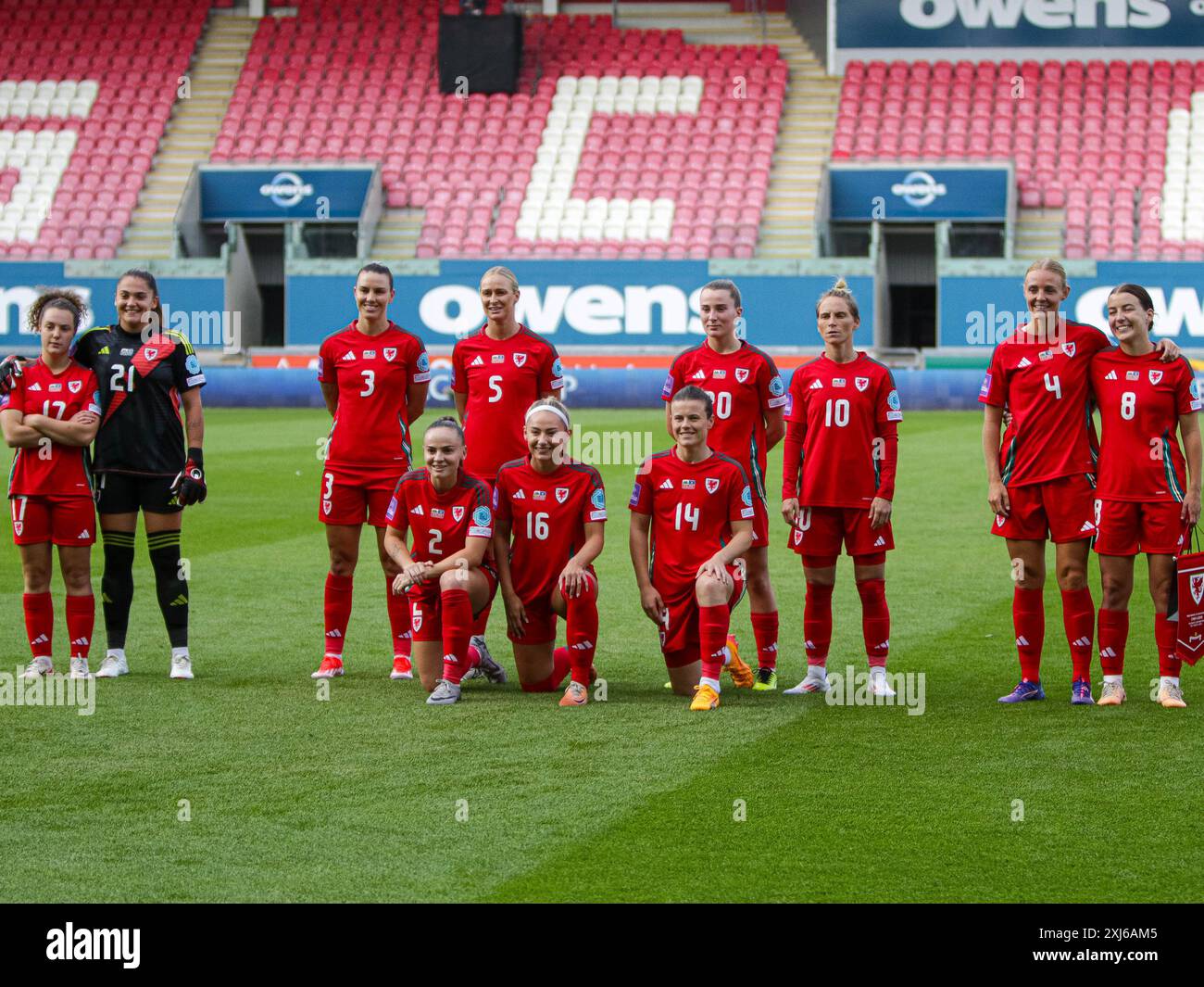 Parc y Scarlets Stadium, UK. 16th July, 2024. Wales team photo during ...