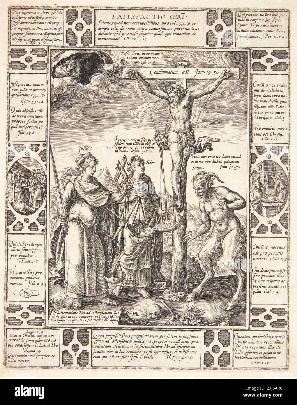 The reconciliation with Christ Goltzius, Hendrick 1558 - 1617, Hondius ...