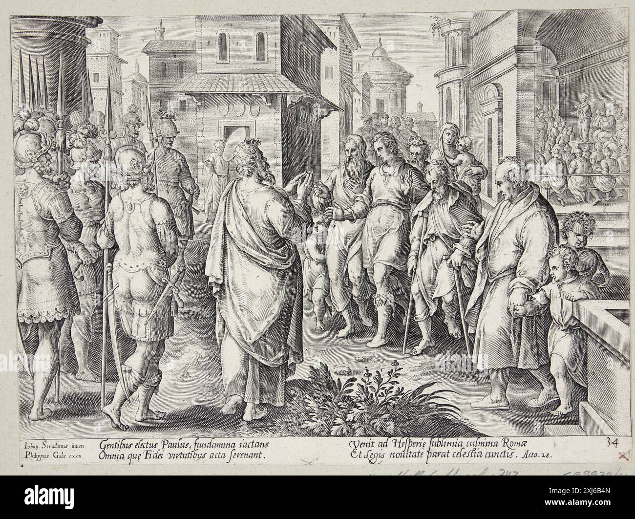 The acts of the apostles Collaert, Adriaen 1558 - 1618, Straet, Jan van ...