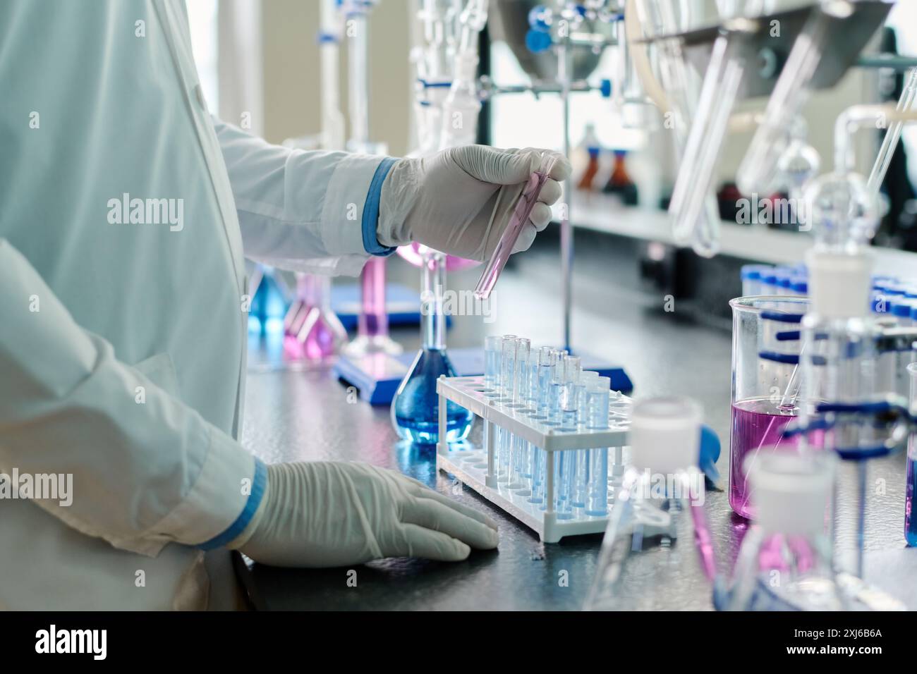 Man scientist set substance in hi-res stock photography and images - Alamy