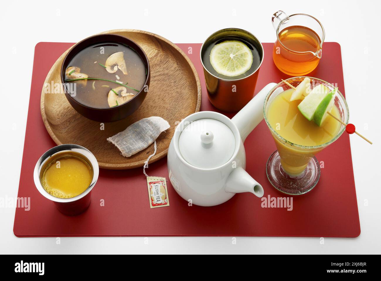 Liquid meal on a tray Stock Photo - Alamy