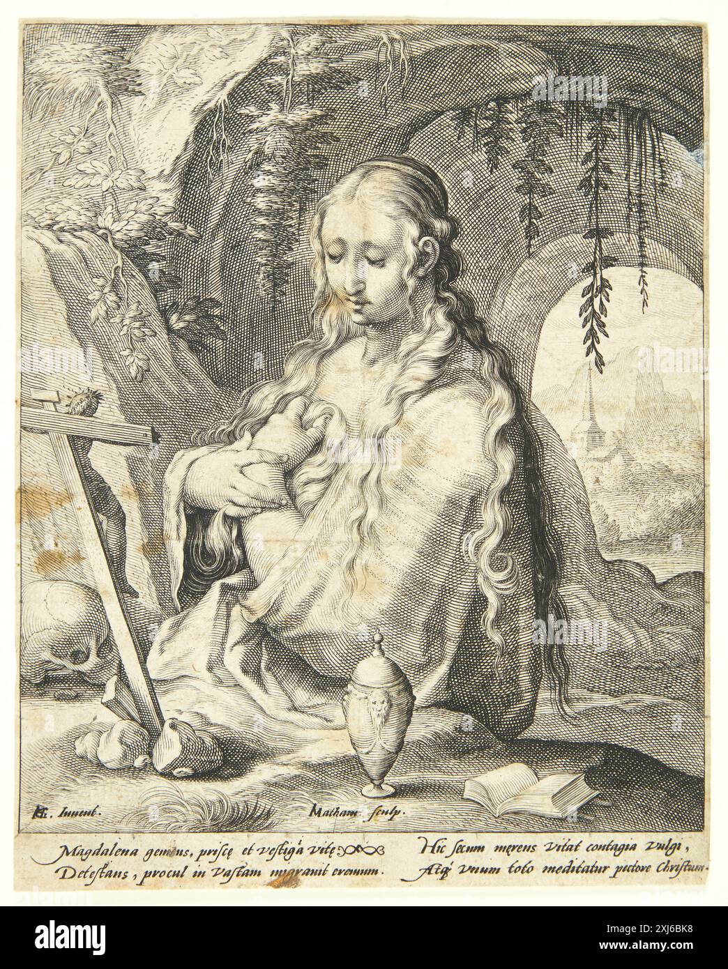 St. Mary Magdalene repentant Matham, Jacob 1571 - 1631, Goltzius ...