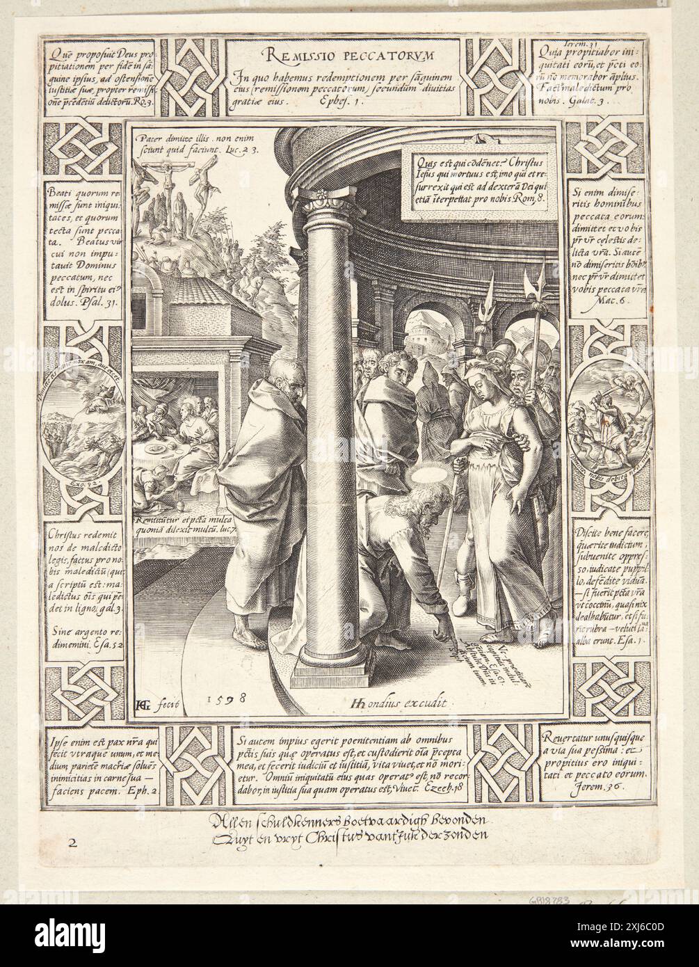 The remission of sins Goltzius, Hendrick 1558 - 1617, Hondius I ...