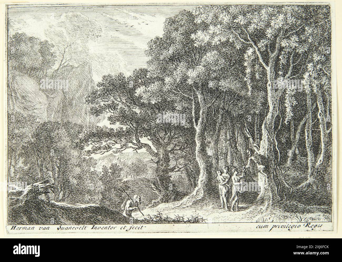 Satyrs collect fruit Swanevelt, Herman van 1601 - 1655 Etching, Print ...