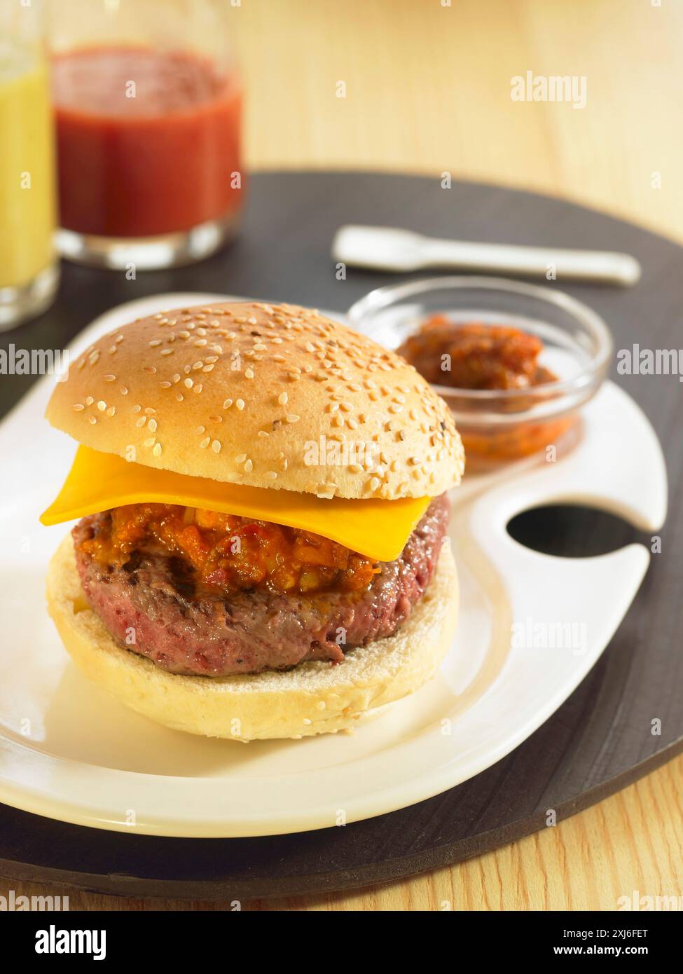 Chili hamburger hi-res stock photography and images - Alamy