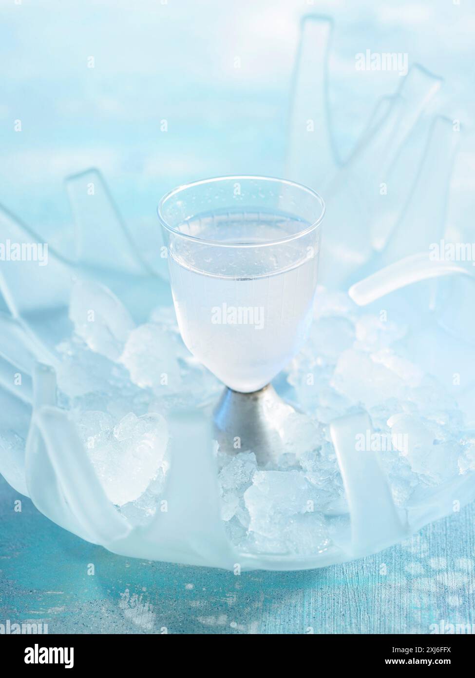 Glass of chilled vodka Stock Photo - Alamy