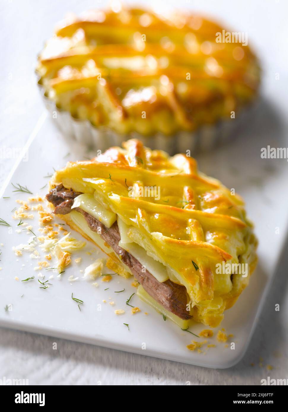 Individual beef pies Stock Photo - Alamy