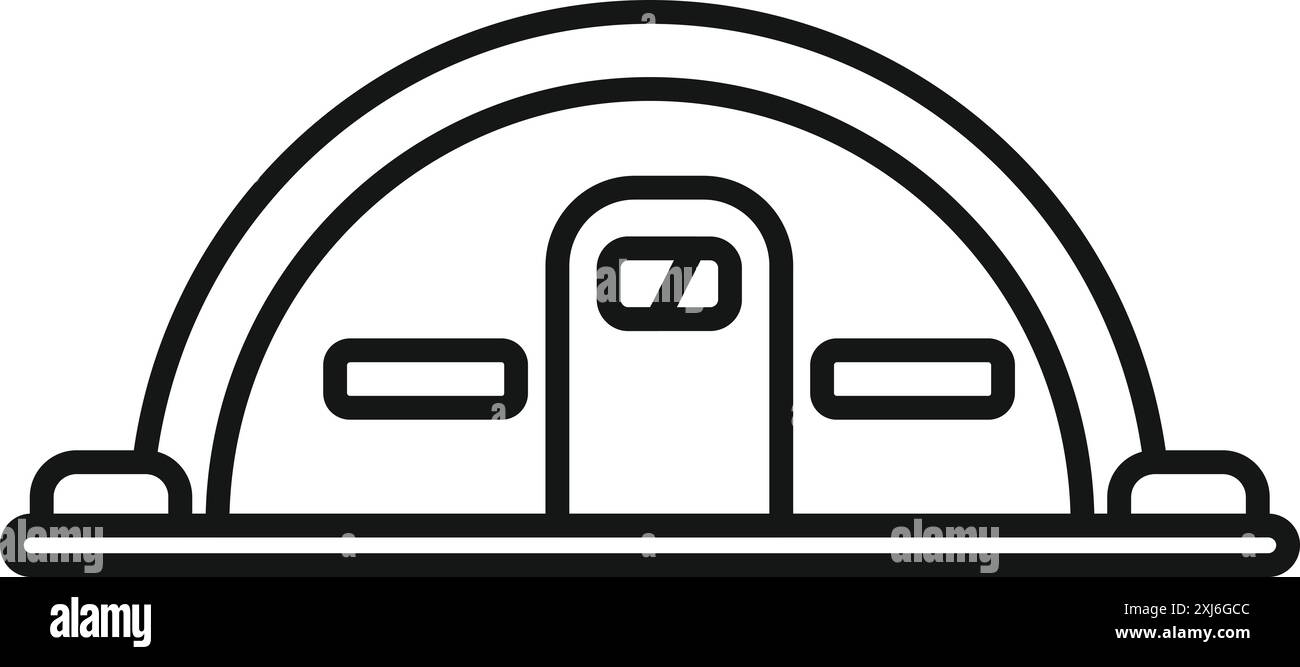 Air fighter hangar icon Stock Vector Images - Alamy