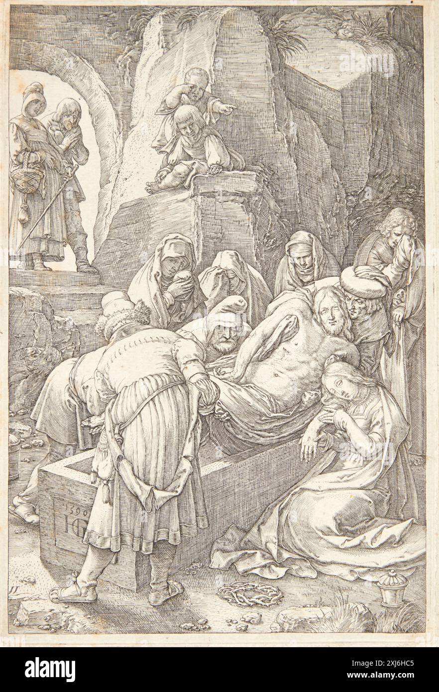 The burial Goltzius, Hendrick 1558 - 1617, Goltzius, Hendrick 1558 ...