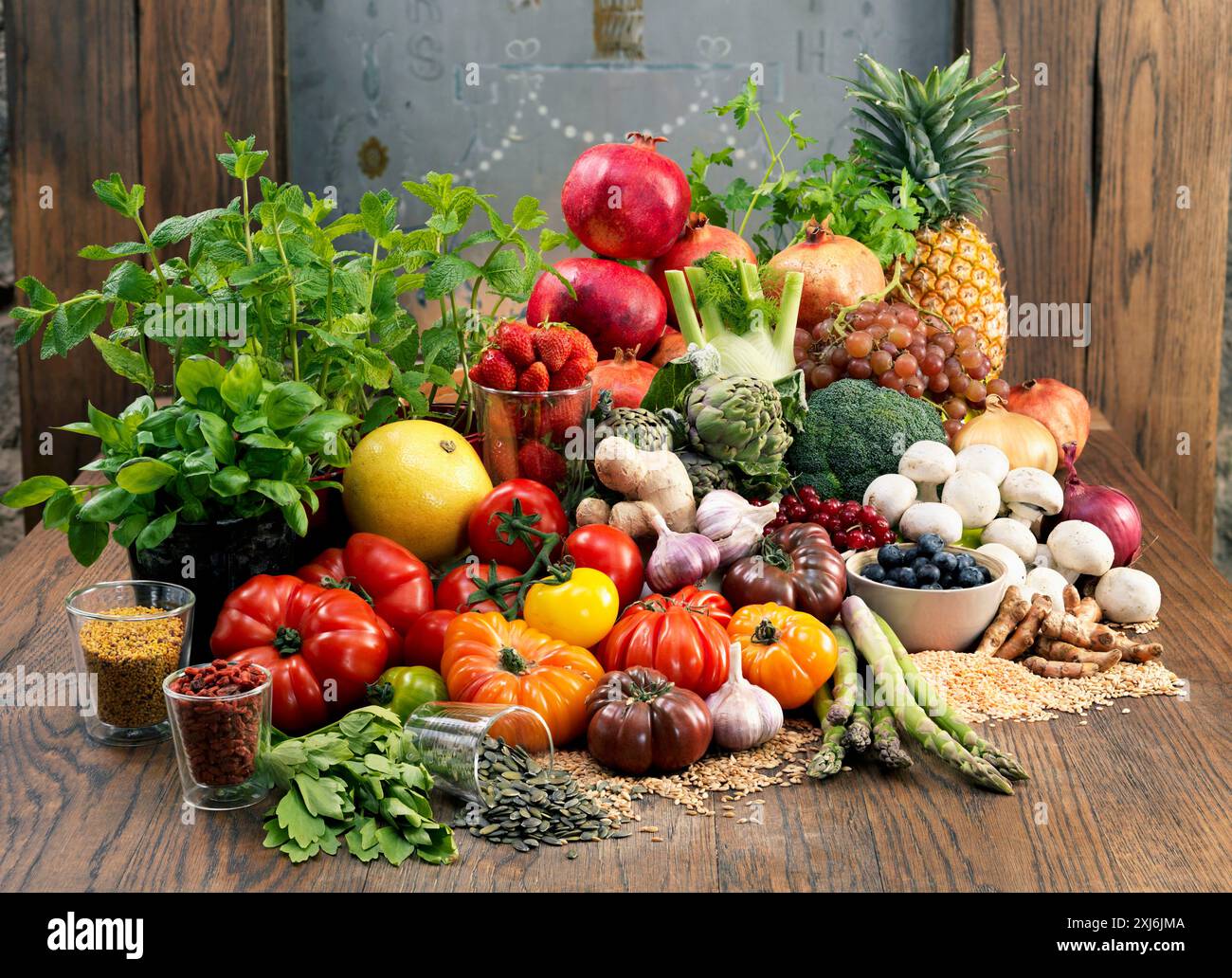 Fruit vegetables grains hi-res stock photography and images - Alamy