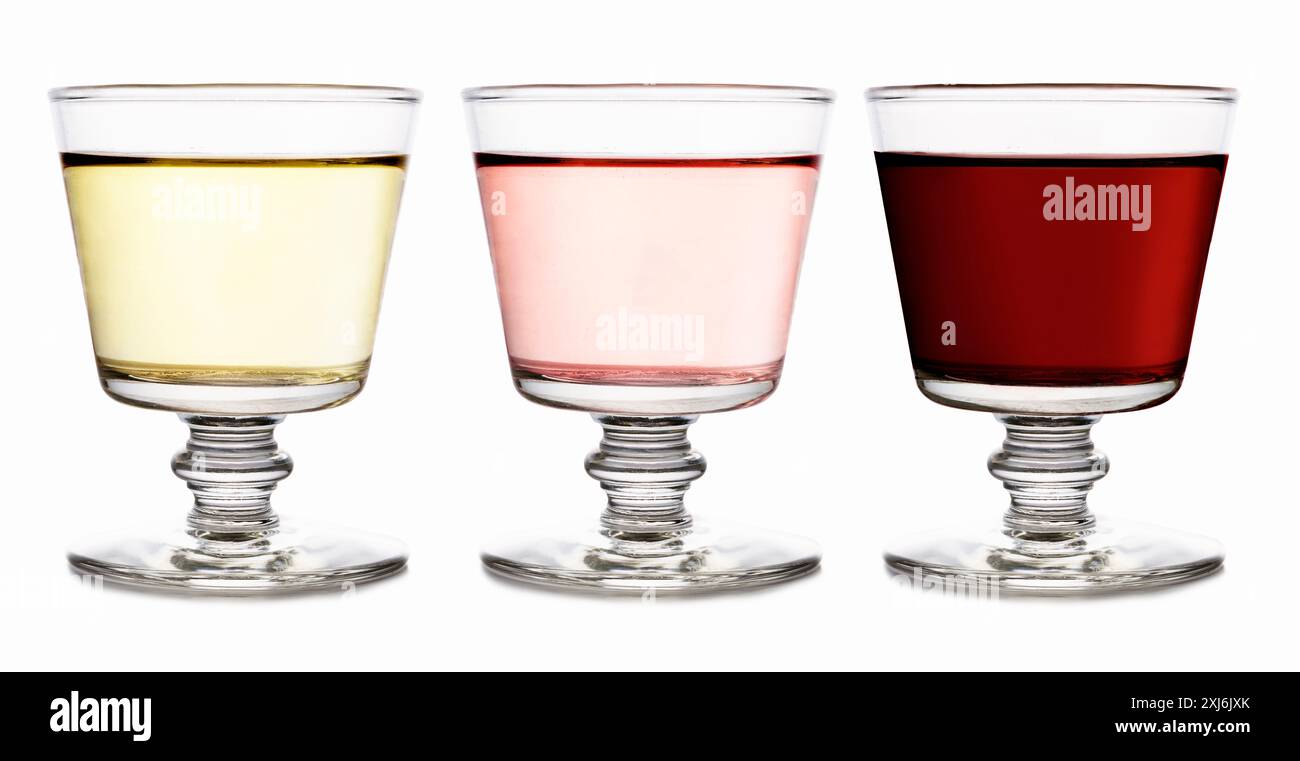 3 wine glasses hi-res stock photography and images - Alamy
