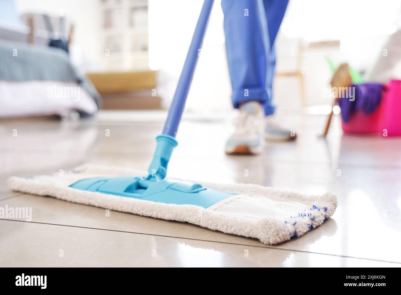 Janitor mopping closeup hi-res stock photography and images - Alamy
