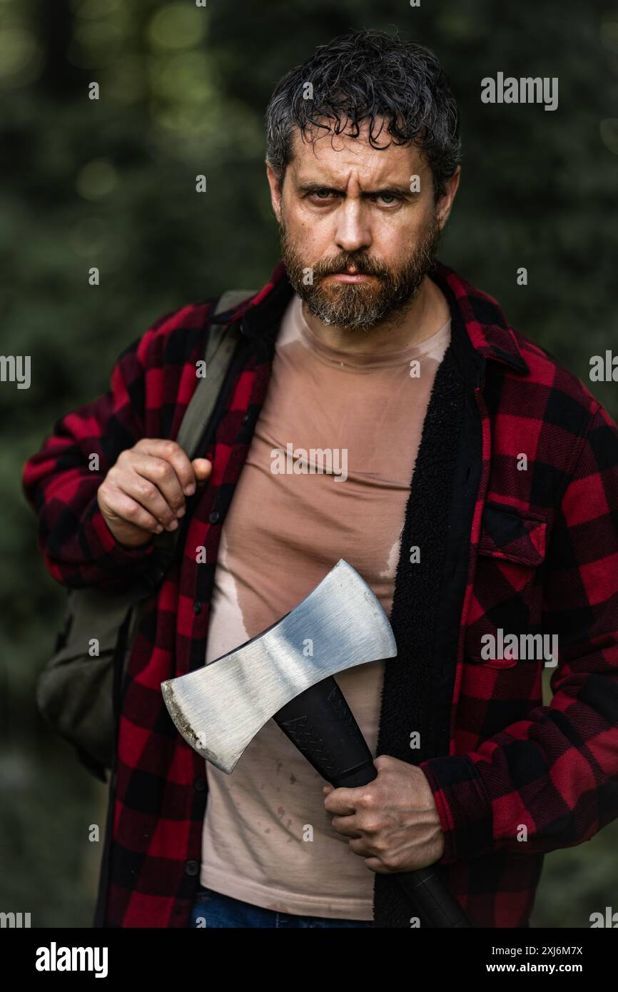 Canadian farmer in plaid shirt hi-res stock photography and images - Alamy