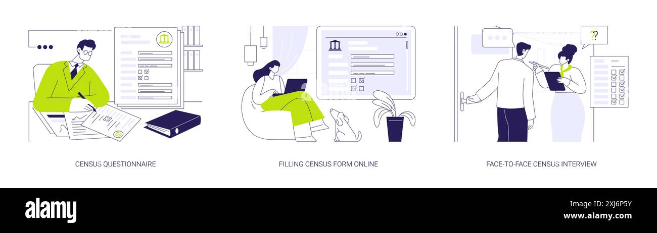 Population census abstract concept vector illustrations Stock Vector ...