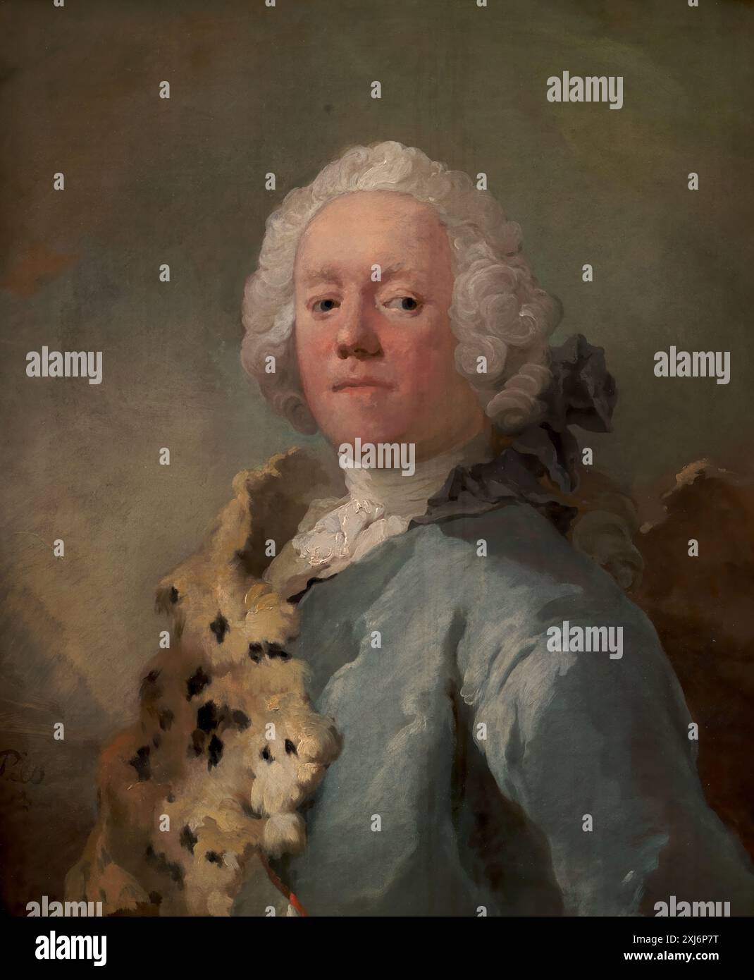 Portrait of Count Jørgen Scheel Pilo, C.G. 1711 - 1793 Painting Svenska ...