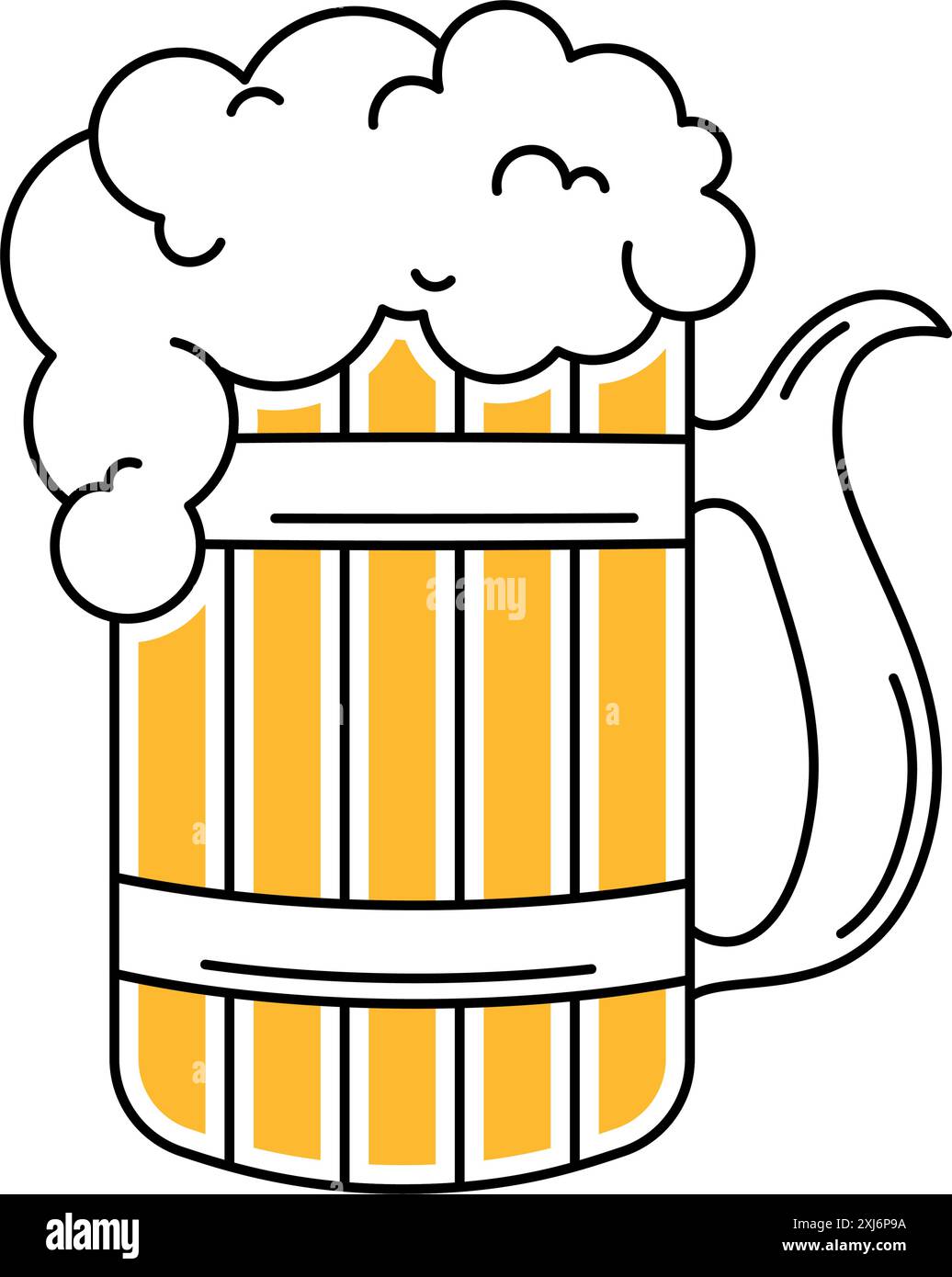Colored sketch of a beer barrel Vector illustration Stock Vector Image ...