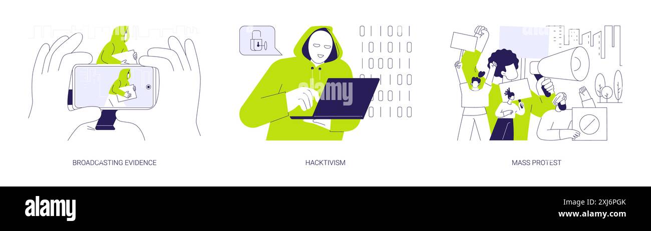 Social movement abstract concept vector illustrations Stock Vector ...