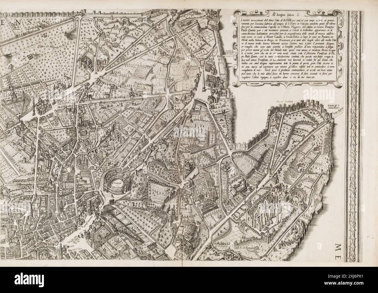 Matthäus greuter map of rome hi-res stock photography and images - Alamy