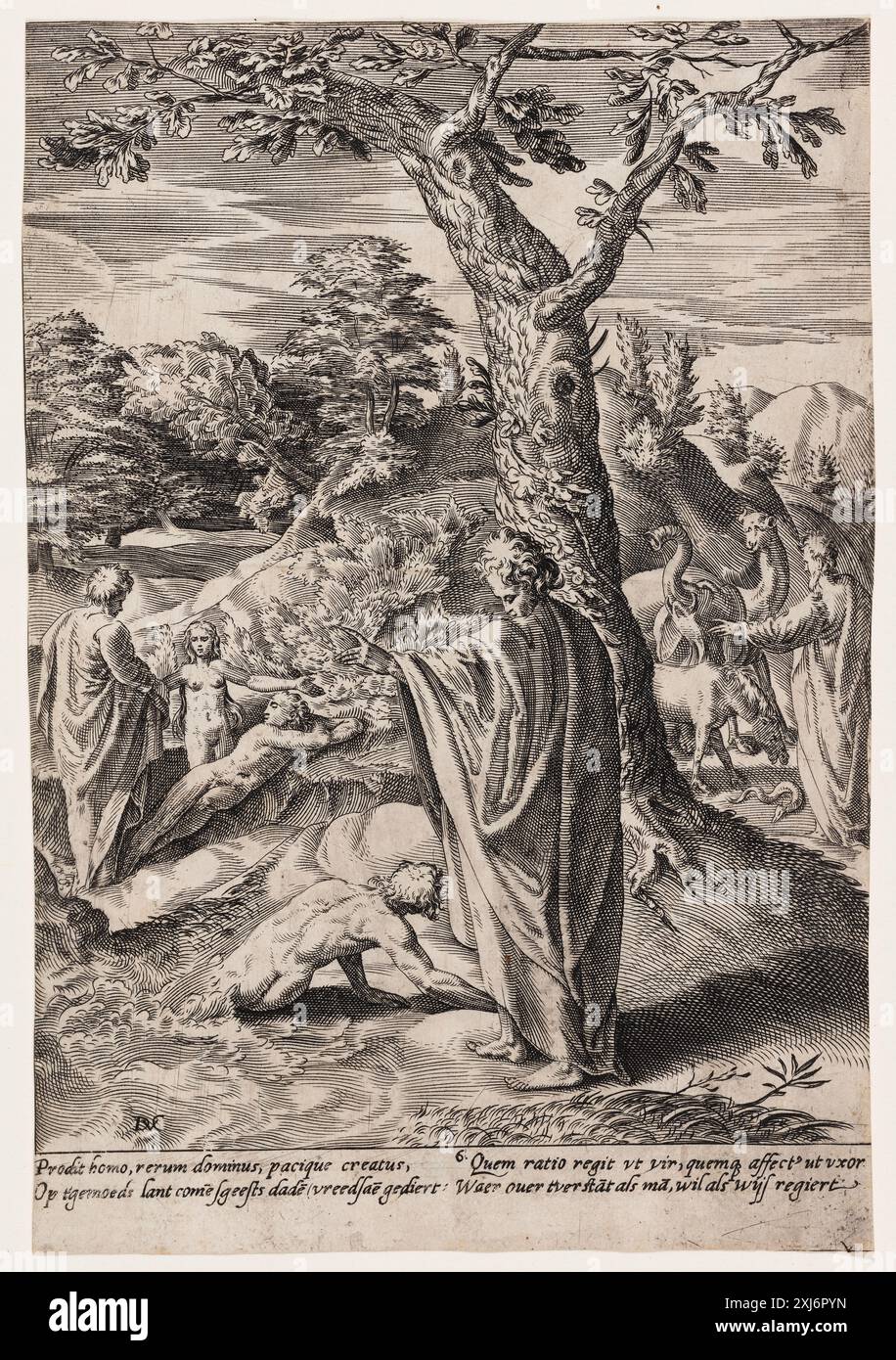 The Creation Coornhert, Dirk Volkertsz 1522 - 1590, Weerdt, Adriaan de ...