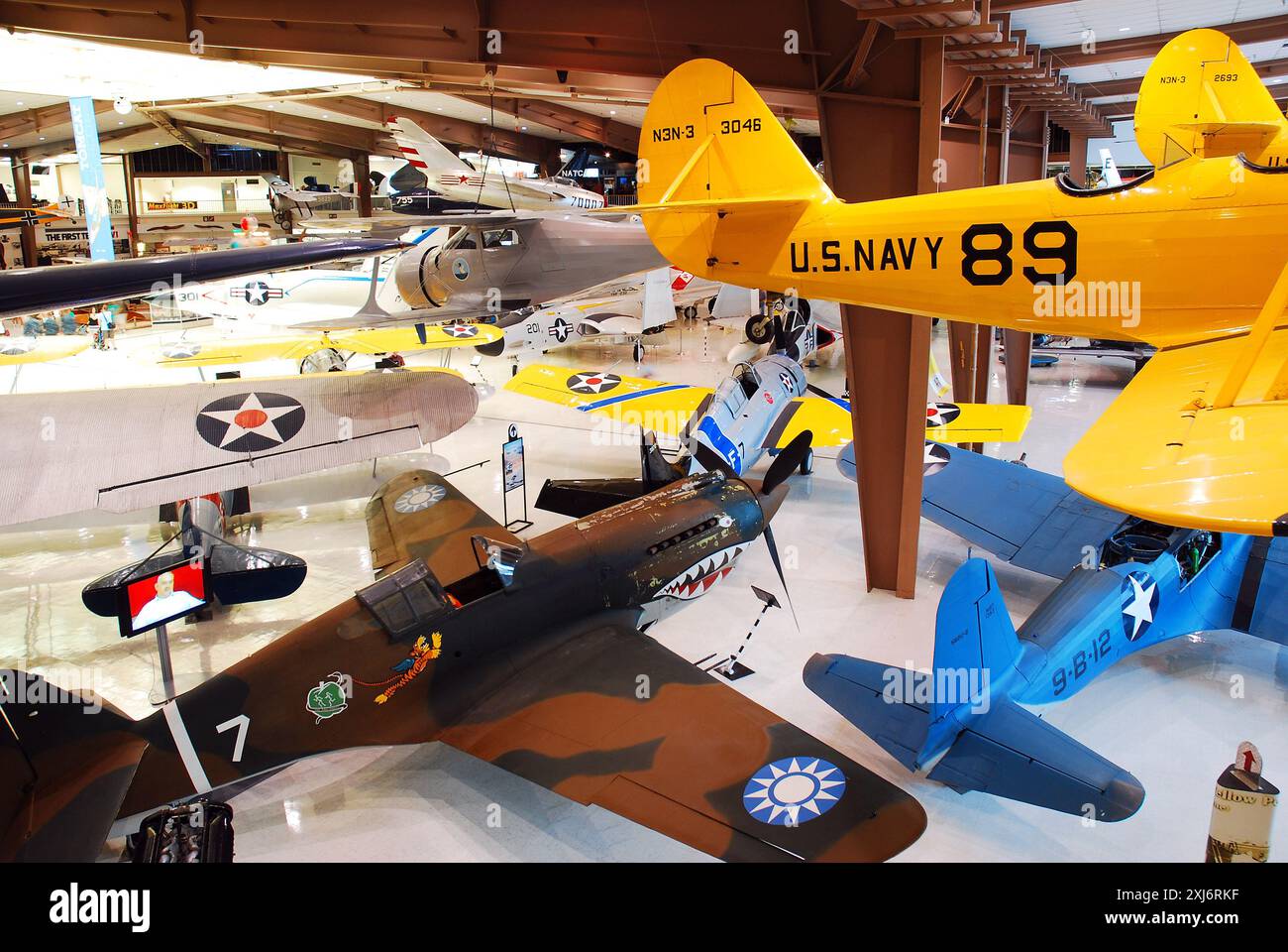 World War II era planes on display at the Museum of Naval Aviation in ...