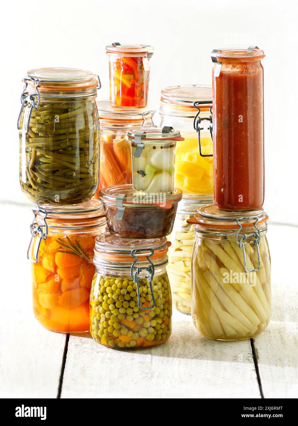 Canned food assortment Cut Out Stock Images & Pictures - Alamy