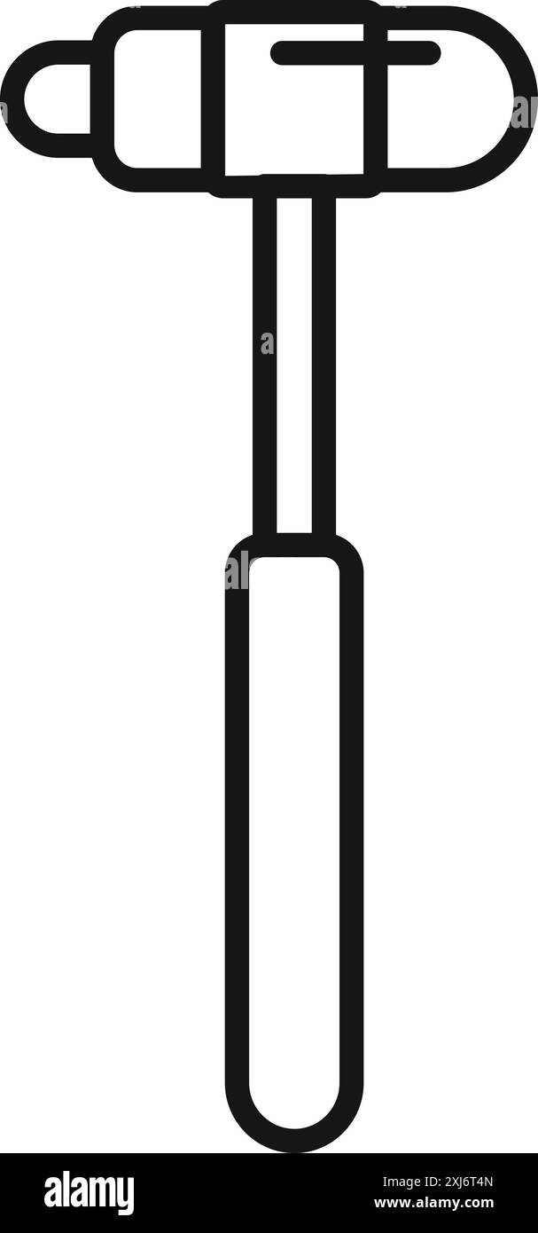 Medical Reflex Hammer Neurology Tool Icon Showing A Neurological