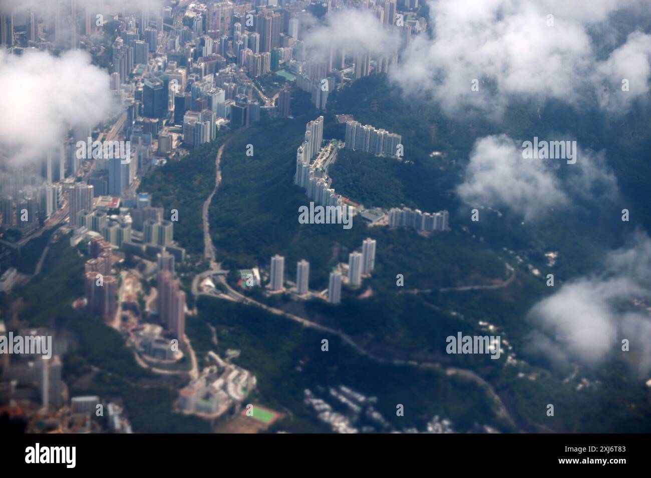 townscape of Kwai Chung one of new town planning in Hong Kong Stock ...