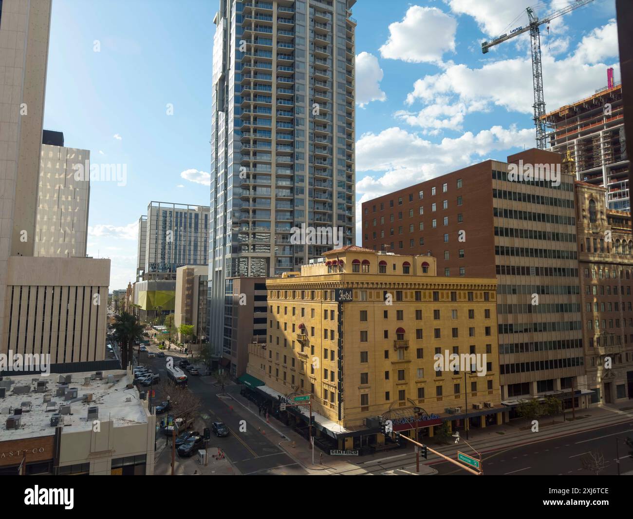 View of the San Carlos hotel in downtown Phoenix Arizona United States ...