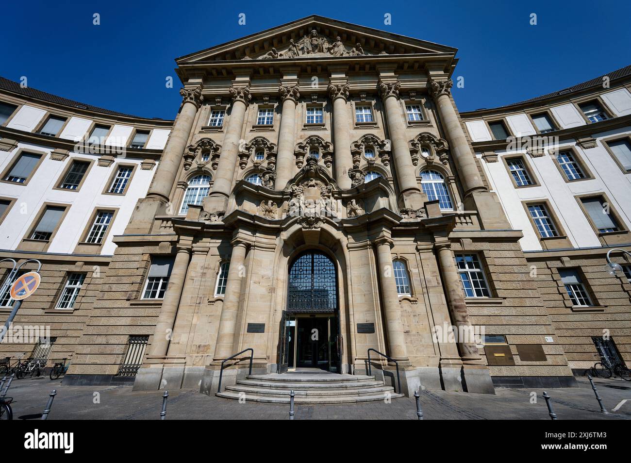 Main entrance to the historic court building of the Cologne Higher ...