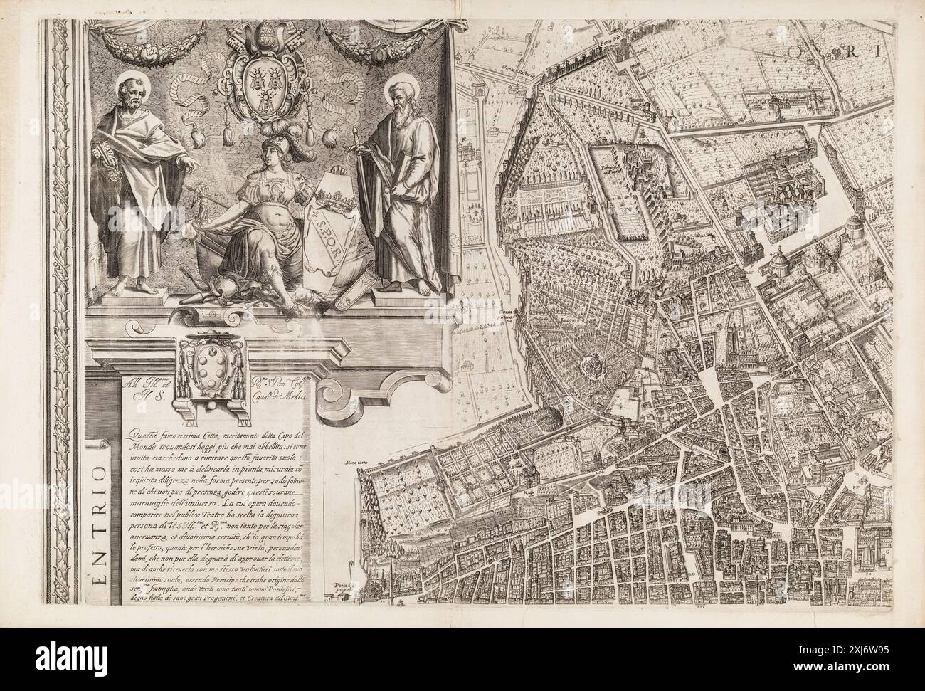 Matthäus greuter map of rome hi-res stock photography and images - Alamy