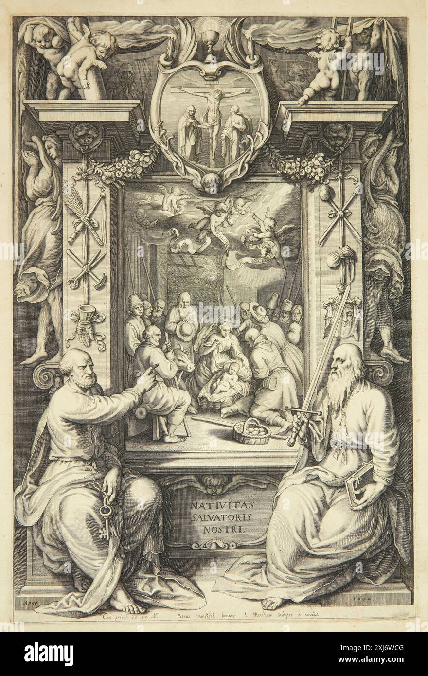 Shepherd's worship with Peter and Paul in an allegorical framework ...