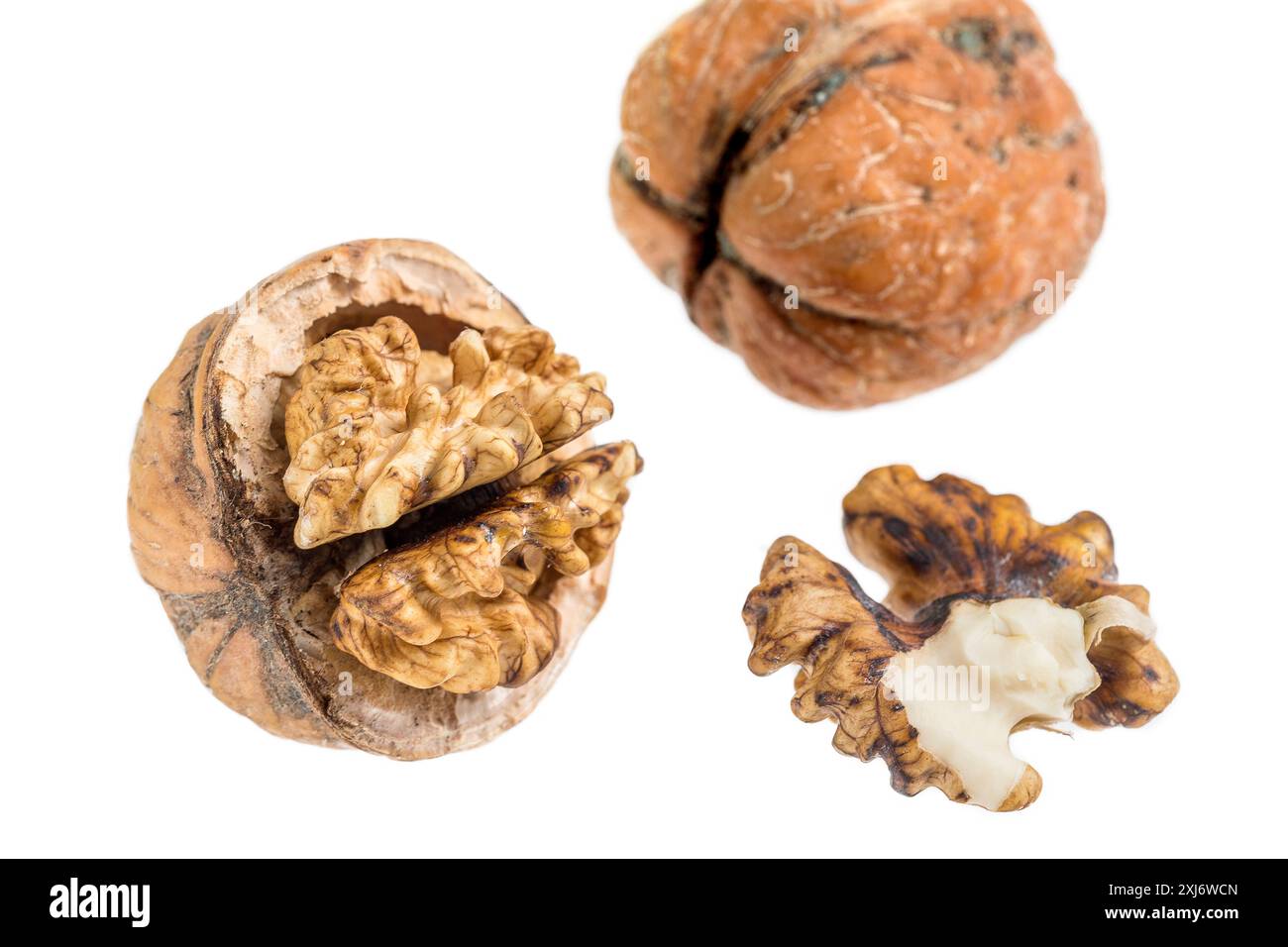 Whole and shelled walnuts Stock Photo - Alamy