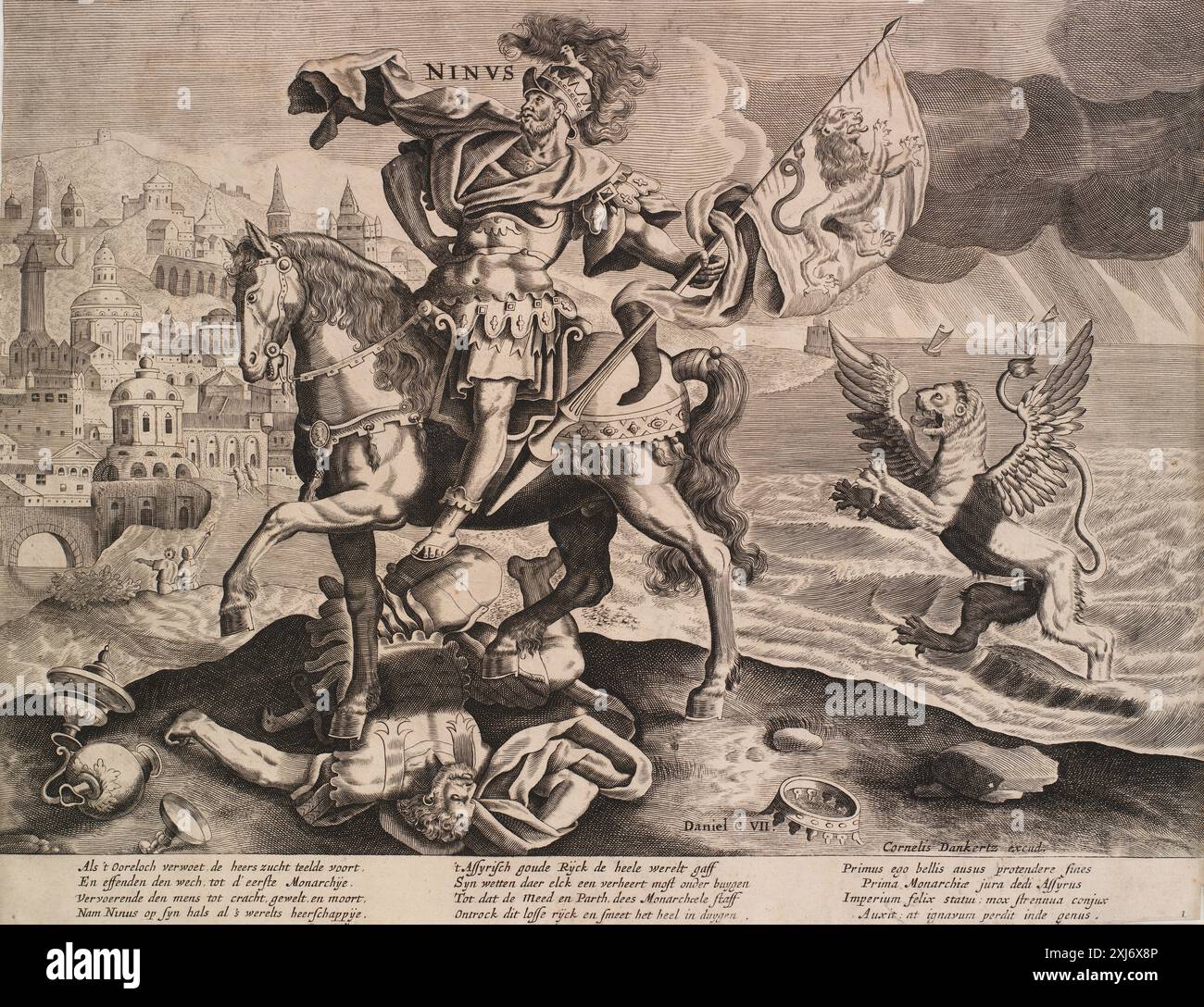 Ninus of Nineiveh Collaert, Adriaen 1558 - 1618, Vos, Maerten de 1532 ...