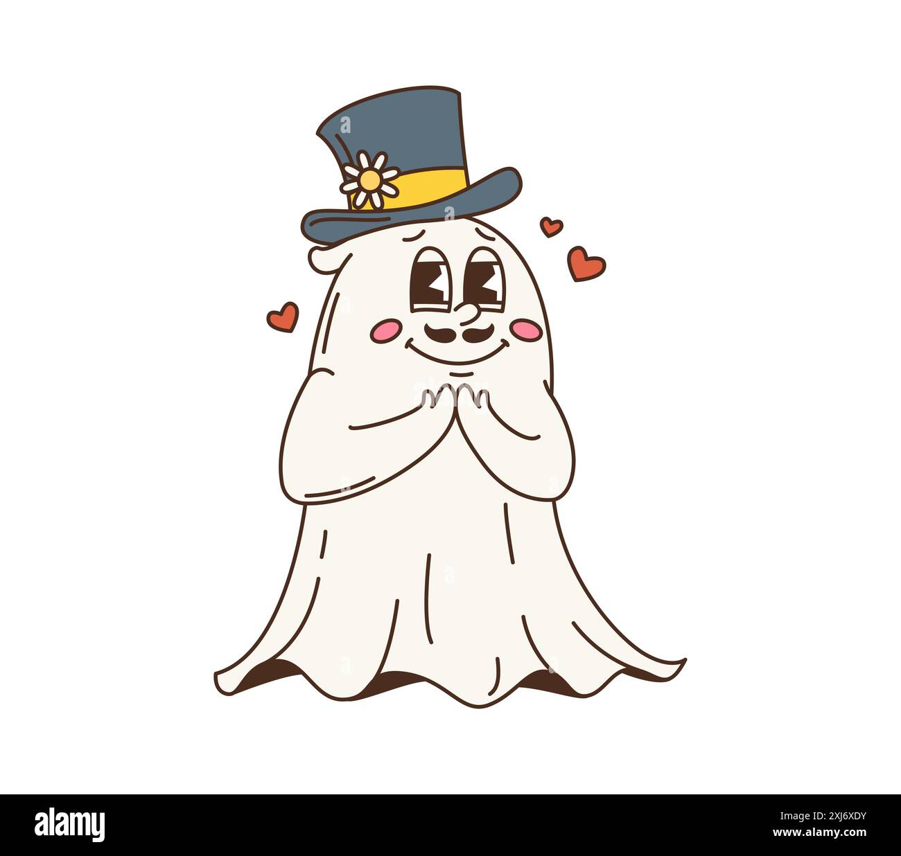 Ghost in hat Cut Out Stock Images & Pictures - Alamy