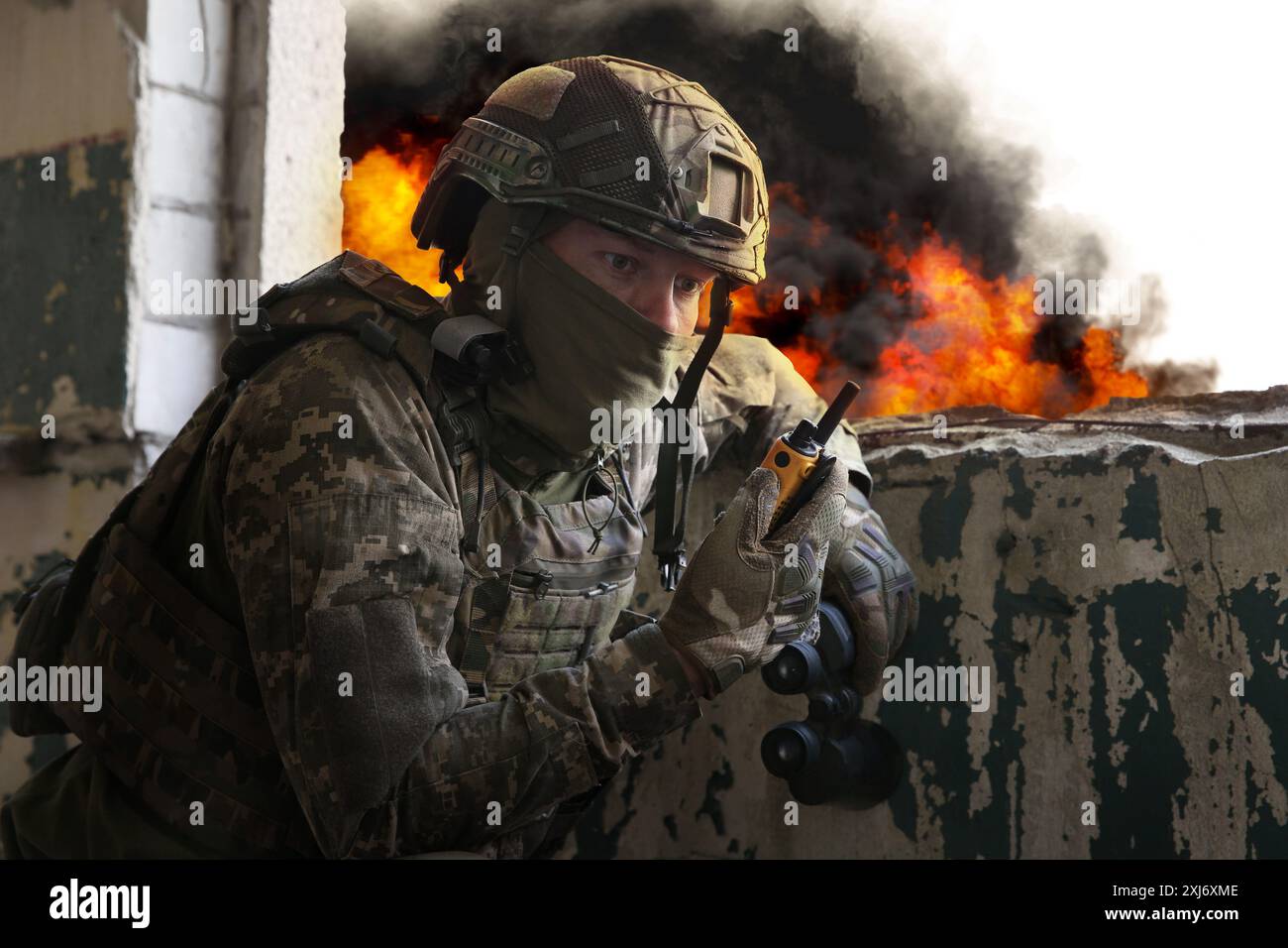 Fire destroyed american military hi-res stock photography and images ...