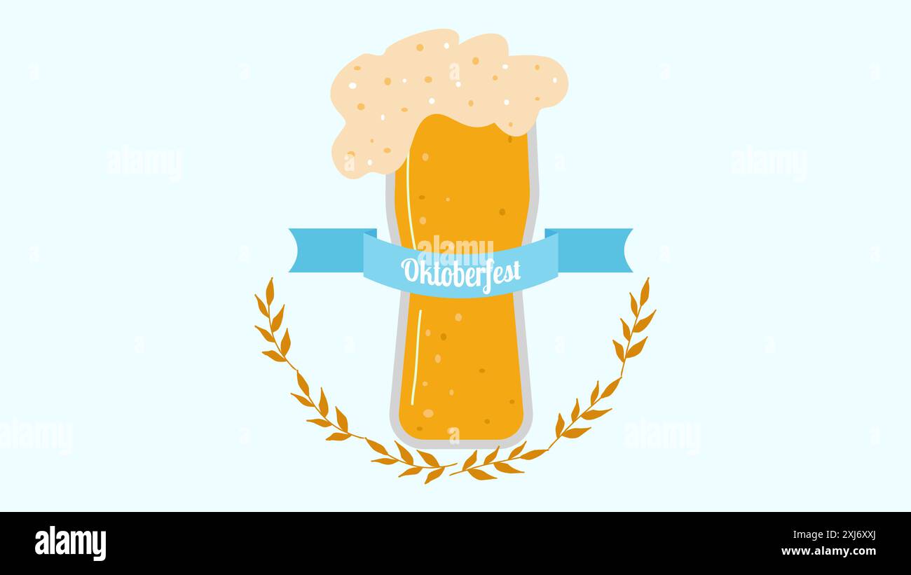 Oktoberfest annual beer festival in Germany banner. Popular cultural ...