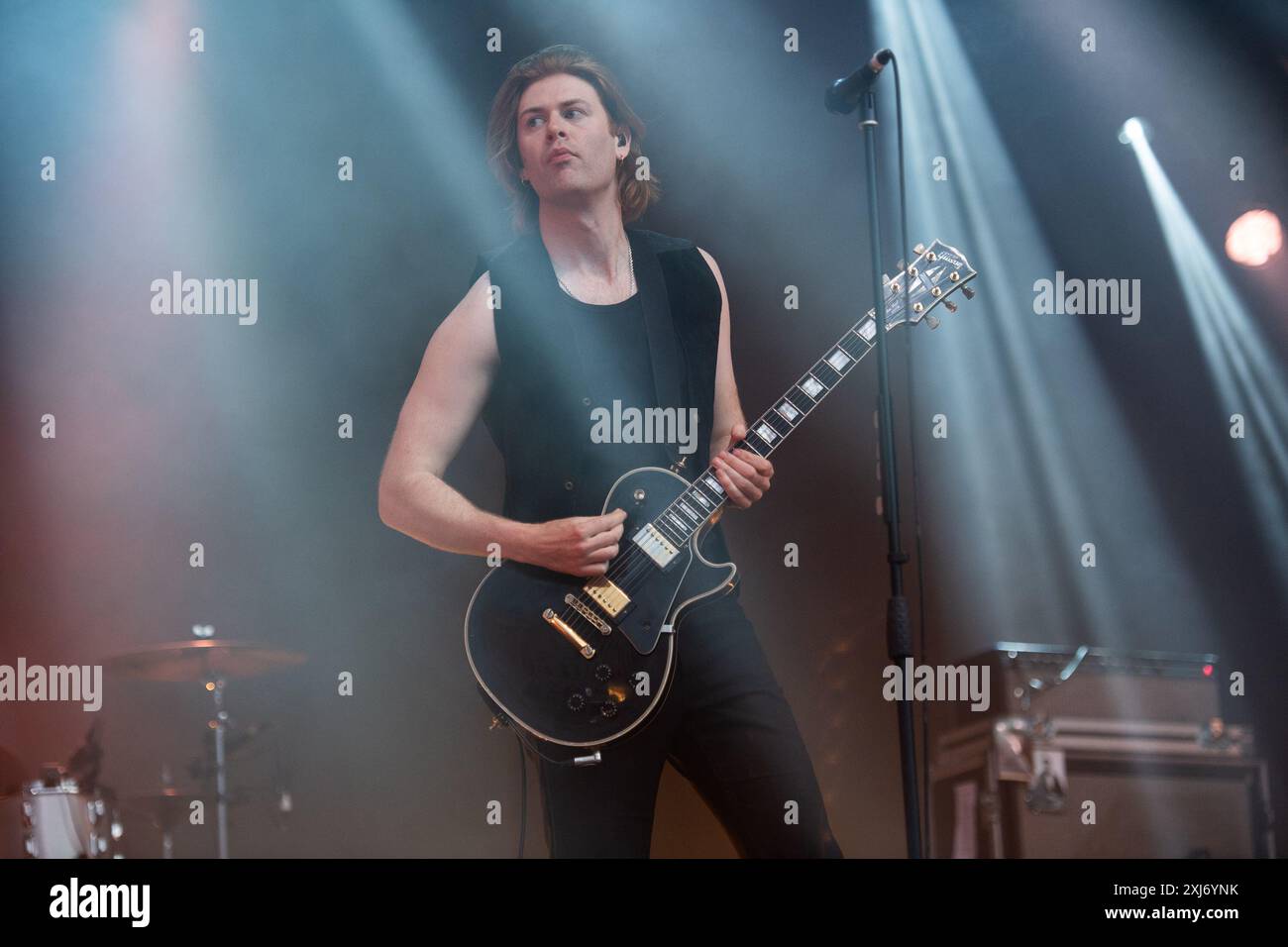 London, UK. 16 Jul 2024. Pictured: Lead singer Matt Thomson of English ...