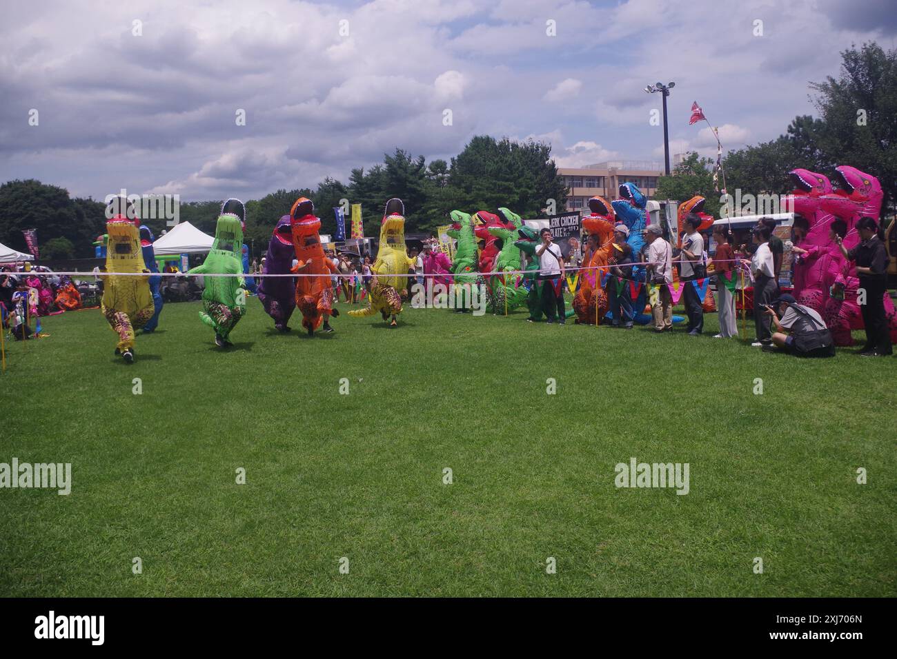 Inflatable dinosaur costume hi-res stock photography and images - Alamy