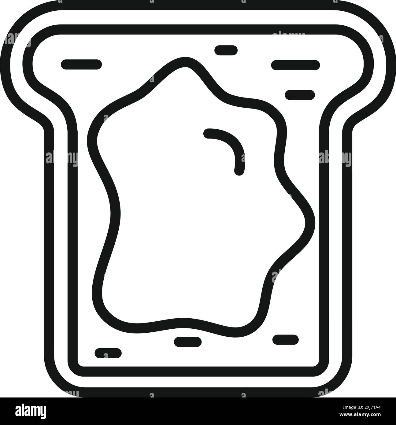 Slice of bread with jelly Stock Vector Images - Alamy