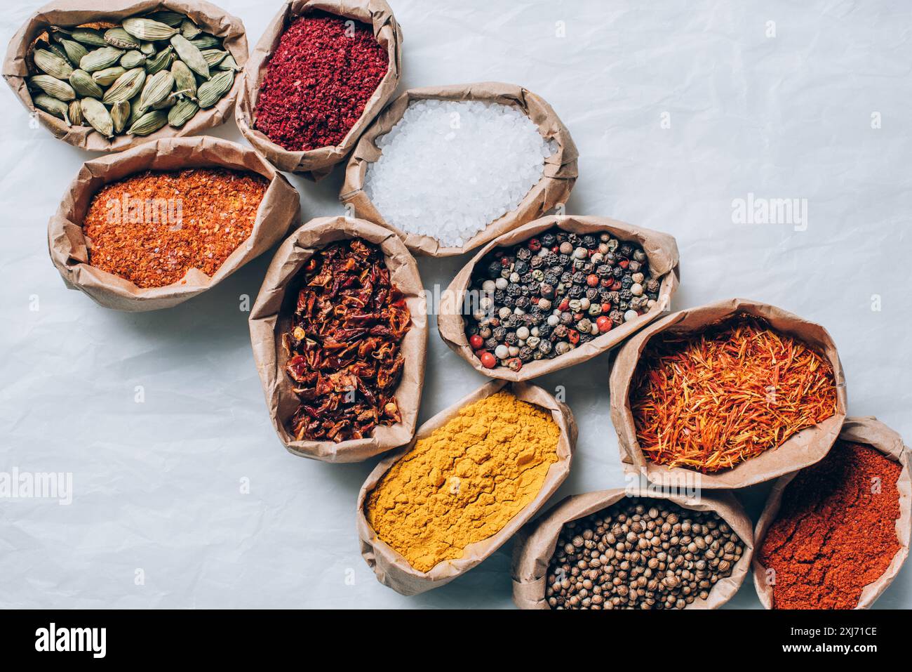Top view aromatic spices hi-res stock photography and images - Alamy