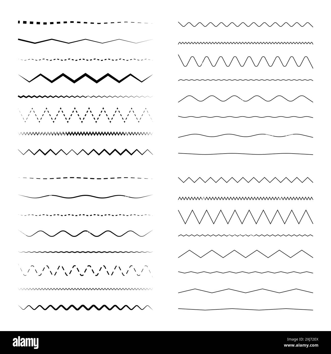 Zigzag borders hi-res stock photography and images - Alamy