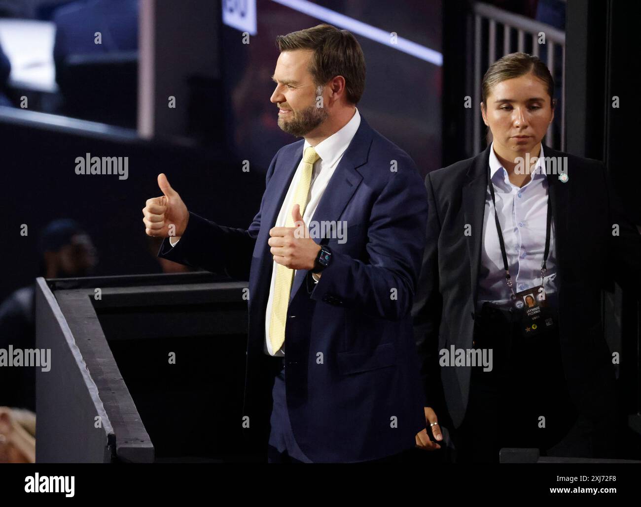 Milwaukee, United States. 16th July, 2024. Vice Presidential nominee J ...