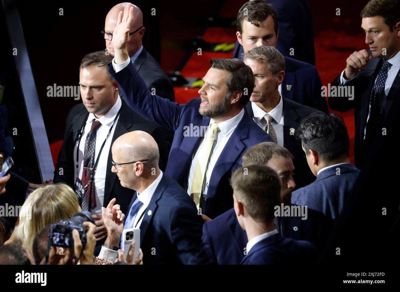 Milwaukee, United States. 16th July, 2024. Vice Presidential nominee J ...